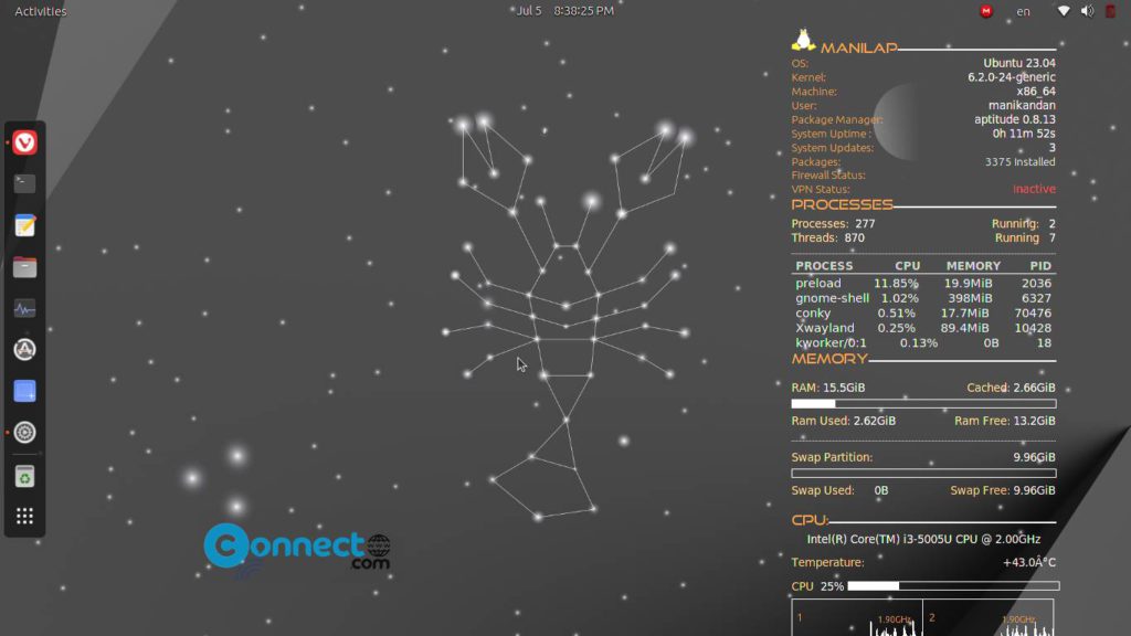 How to Install Conky on Ubuntu Linux | CONNECTwww.com