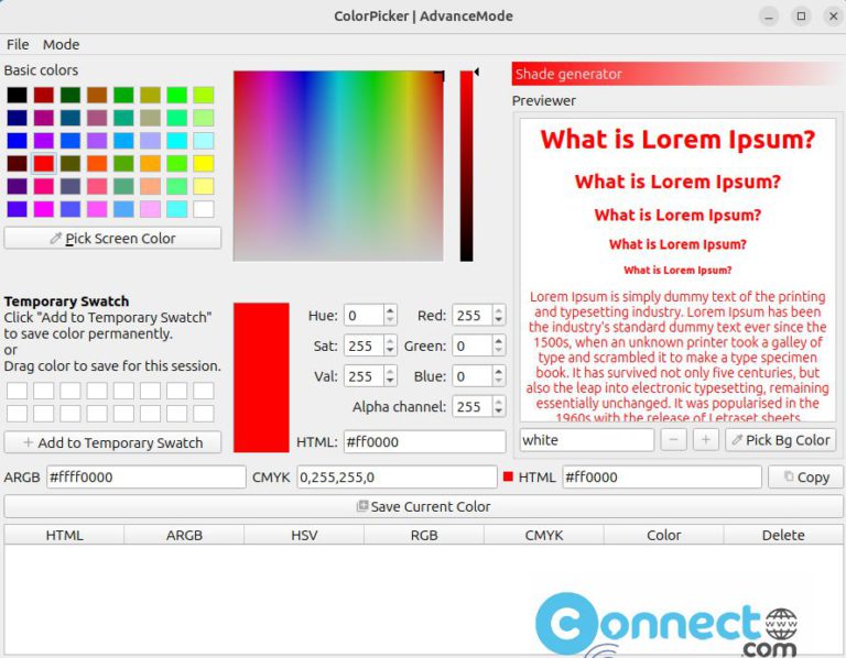 How to Install Color Picker Tool on Ubuntu | CONNECTwww.com