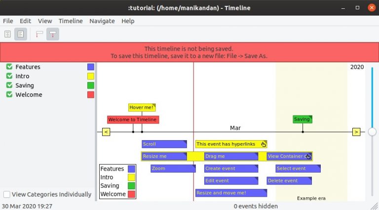How to Install Timeline on Ubuntu – Show Events in Timeline ...