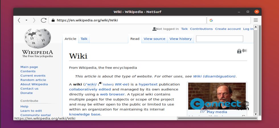 NetSurf Small Lightweight Web Browser | CONNECTwww.com
