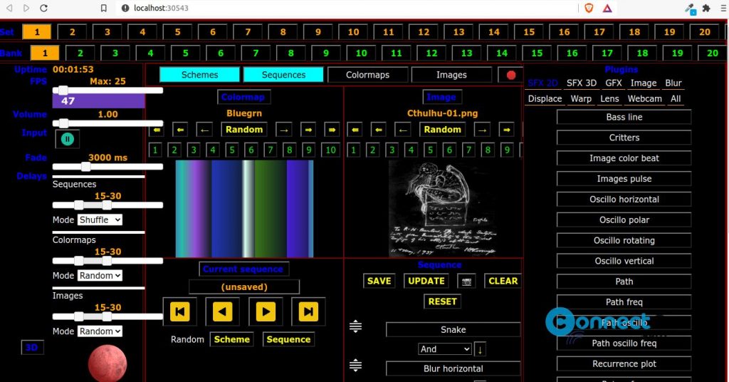 Le Biniou Music Visualization and VJing Software | CONNECTwww.com