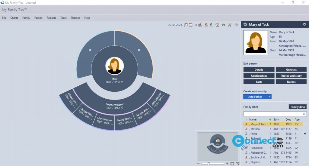 Create Beautiful Family Tree with My Family Tree | CONNECTwww.com