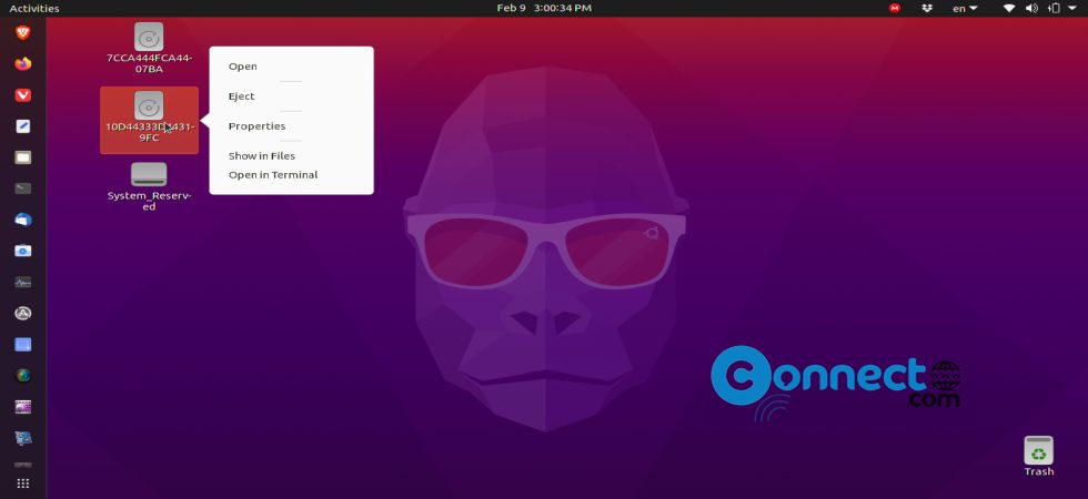 Hide Mounted Disk Partitions & USB from Desktop & Dock in Ubuntu | CONNECTwww.com