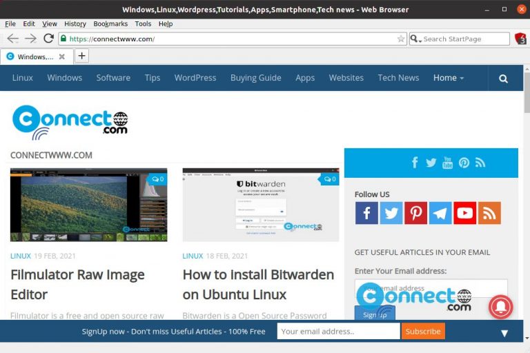 Viper Browser Qt5 Based Lightweight Web Browser | CONNECTwww.com
