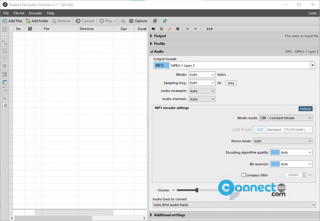 Pazera Free Audio Extractor and Converter | CONNECTwww.com