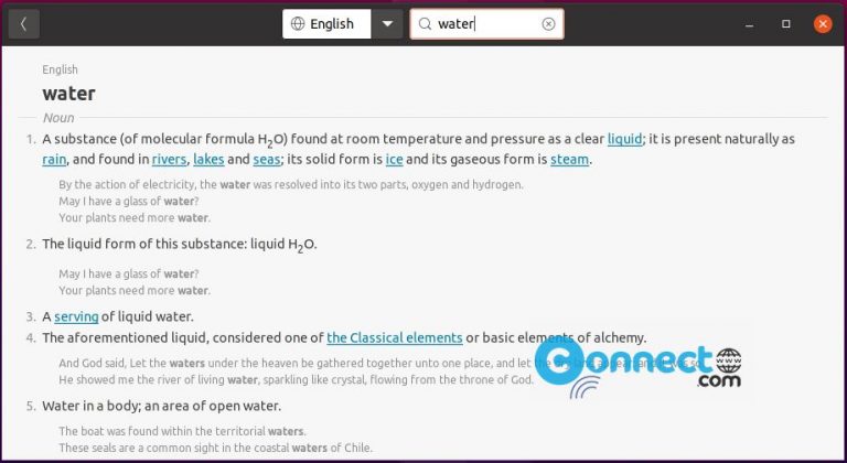 Quick Lookup Wiktionary Dictionary Application for Linux | CONNECTwww.com