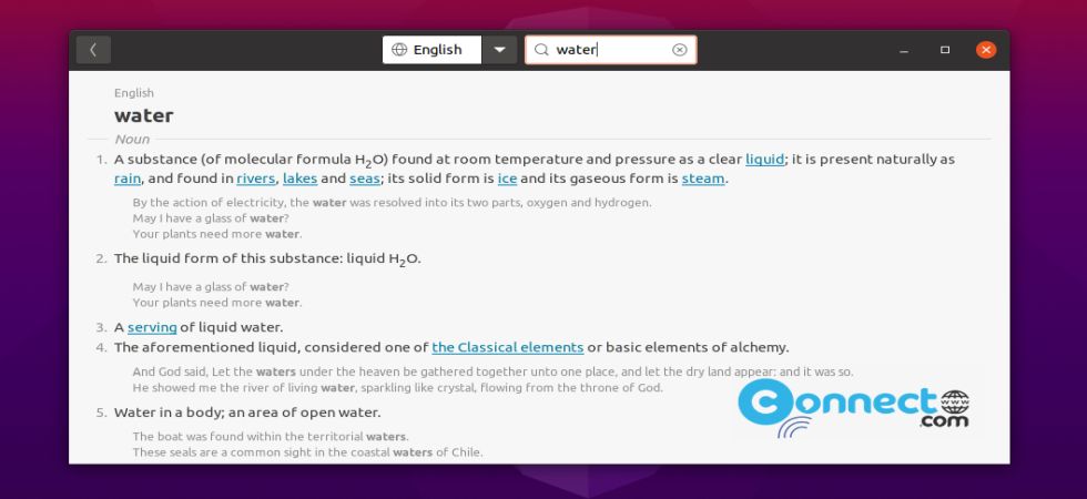 Quick Lookup Wiktionary Dictionary Application for Linux | CONNECTwww.com