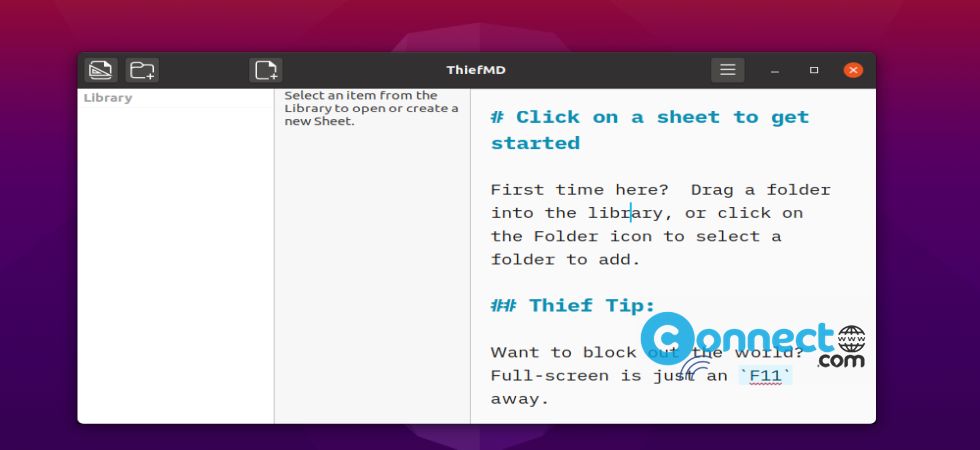 ThiefMD Markdown Editor and File Manager for Linux | CONNECTwww.com