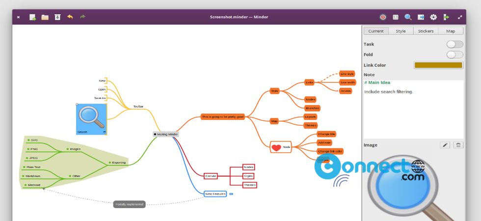 Create Visualize Ideas with Minder Mind-mapping Application ...