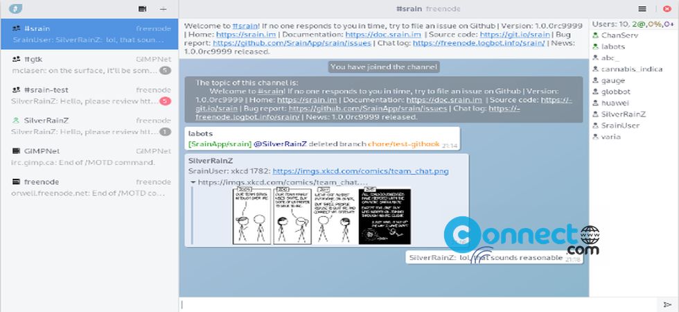 Srain GTK Based Modern IRC Client Software | CONNECTwww.com