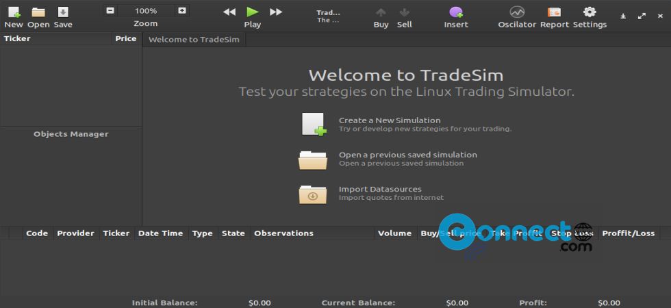 TradeSim Linux Trading Simulator Application | CONNECTwww.com