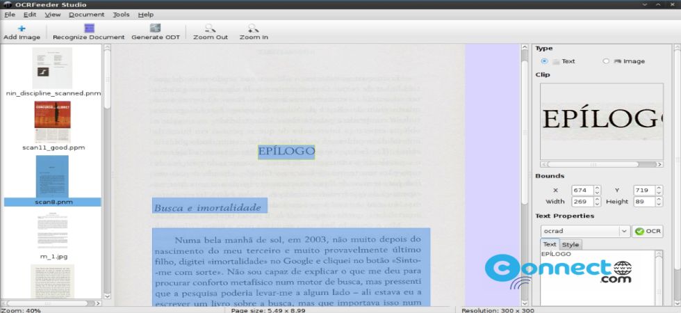 OCRFeeder – Optical Character Recognition Application | CONNECTwww.com
