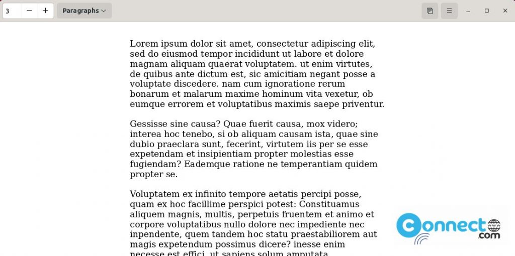 Generate the Lorem Ipsum placeholder text with Lorem Application ...