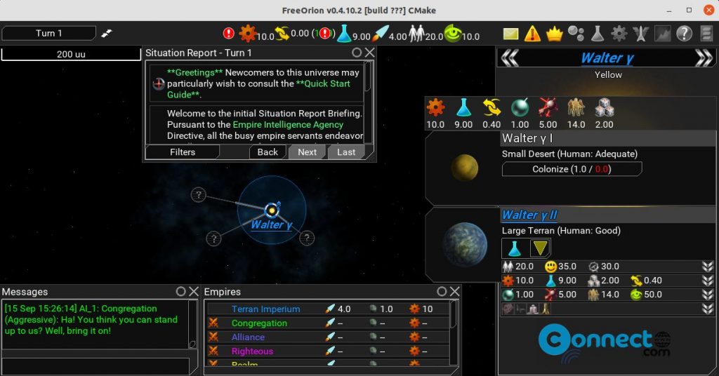 FreeOrion Open Source Space Empire and Galactic Conquest Game ...