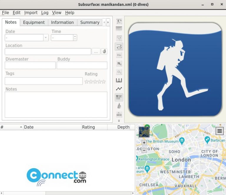 Subsurface Open Source Diving Logbook Application | CONNECTwww.com