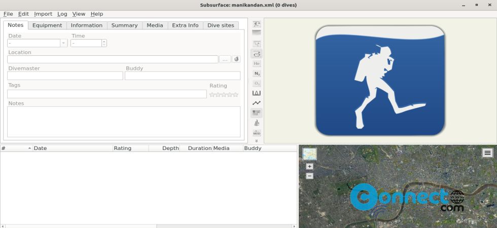 Subsurface Open Source Diving Logbook Application | CONNECTwww.com