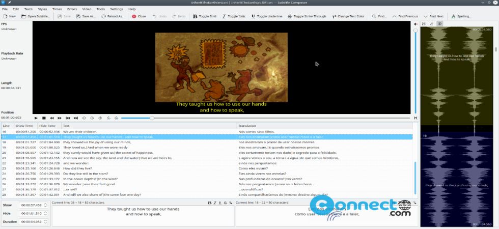 Subtitle Composer Open Source Text based Subtitle Editor | CONNECTwww.com