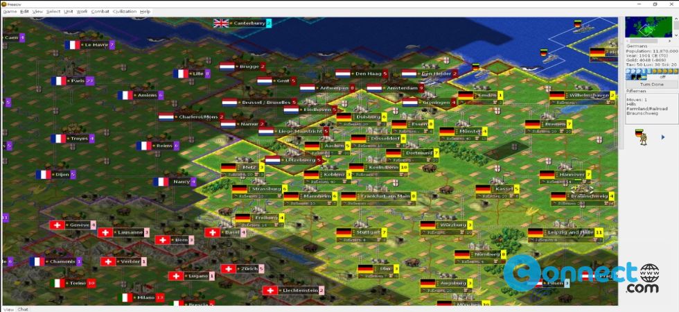 Freeciv Empire Building Strategy Game | CONNECTwww.com