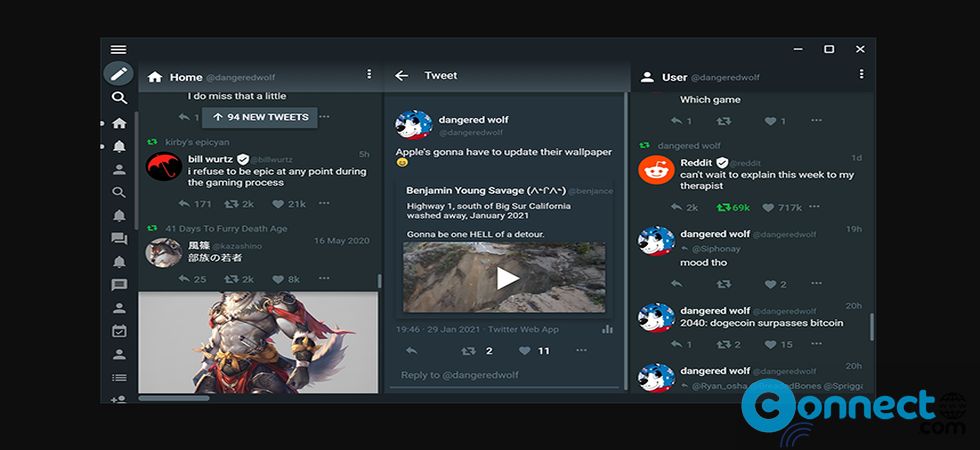 ModernDeck Twitter Client for Desktop | CONNECTwww.com