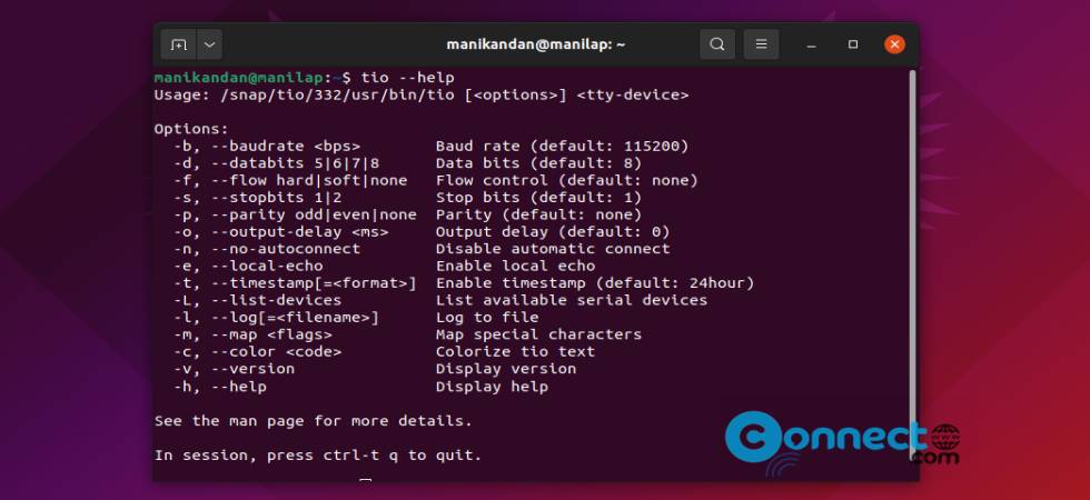 Tio TTY Terminal Application | CONNECTwww.com