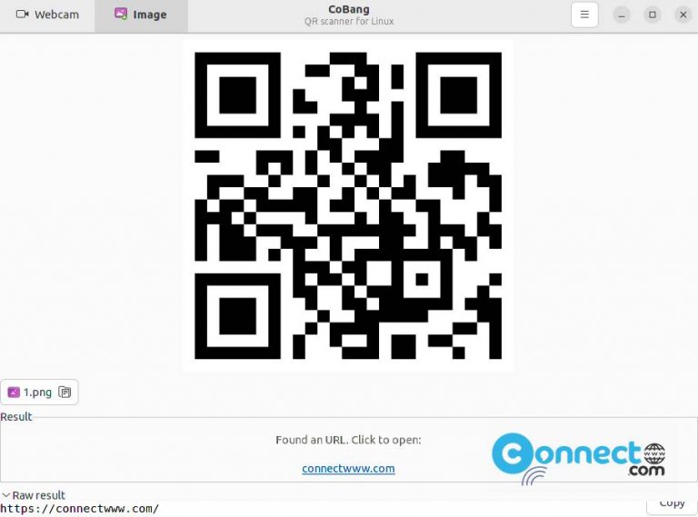 CoBang QR Code Scanner for Linux | CONNECTwww.com