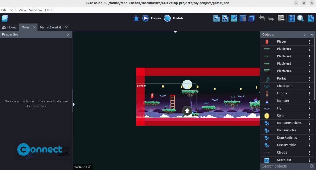 GDevelop Free Game Making Software | CONNECTwww.com