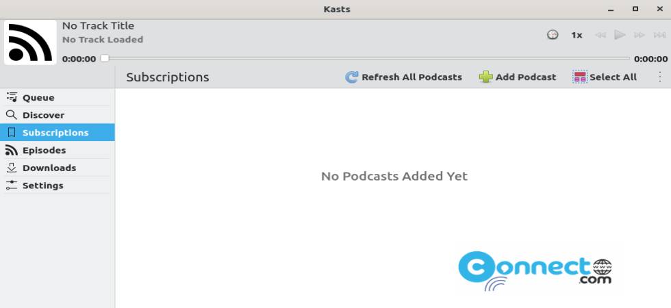 Kasts Podcast Application for Linux | CONNECTwww.com