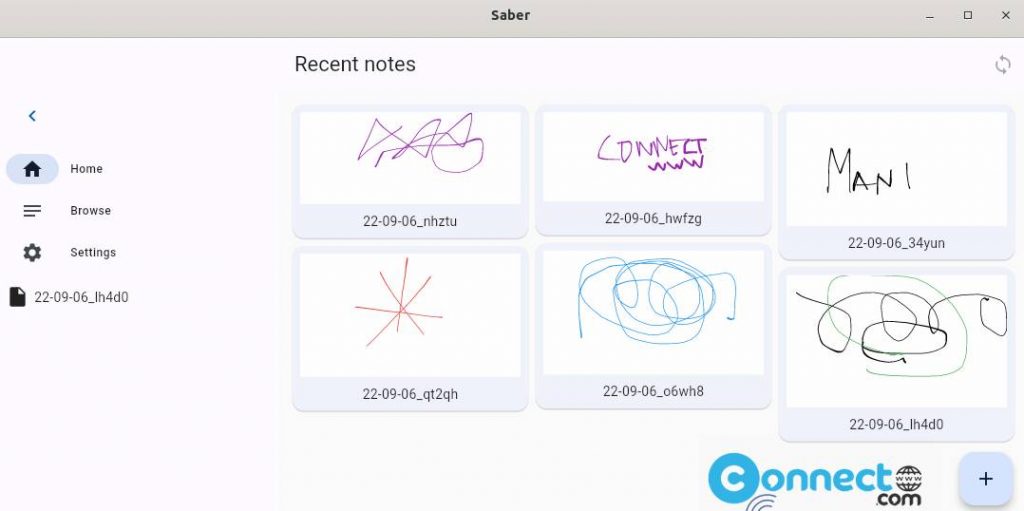 Saber Handwritten Notes Application | CONNECTwww.com