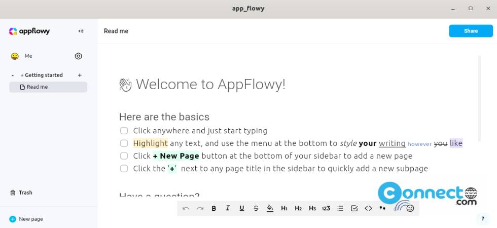 AppFlowy Project and Knowledge Management Application | CONNECTwww.com