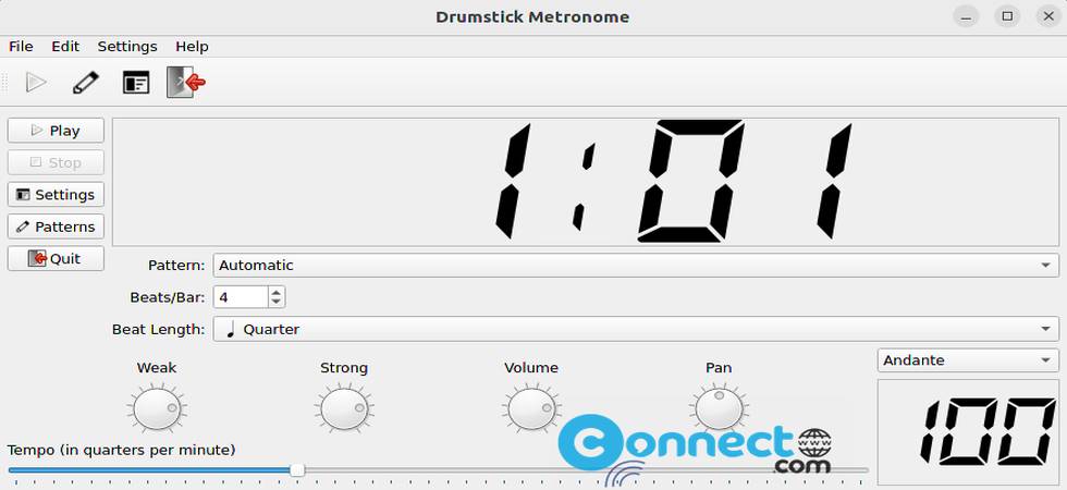 Drumstick Metronome – MIDI Metronome using ALSA Sequencer | CONNECTwww.com