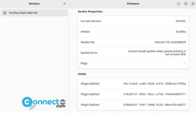 Install Update Firmware on Linux with GNOME Firmware Software | CONNECTwww.com
