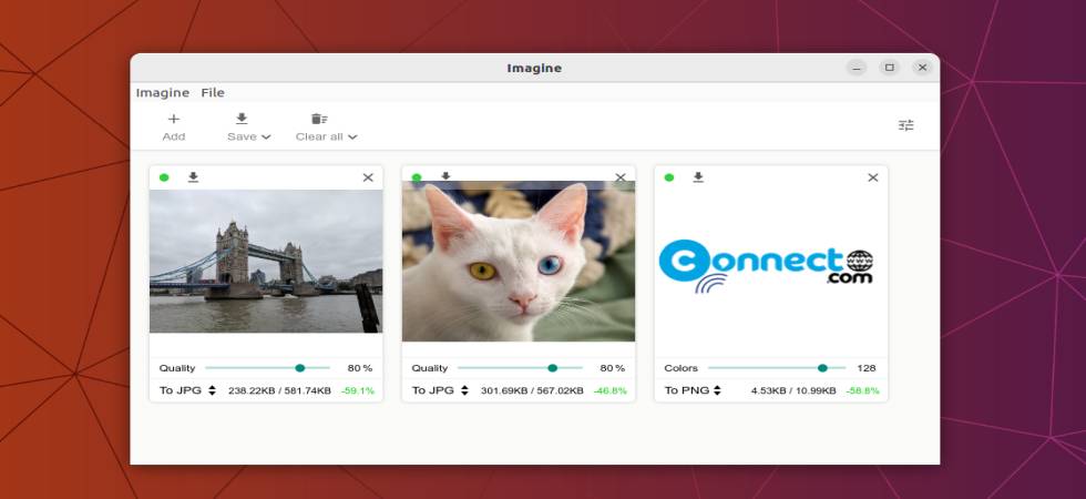 Imagine Image Compression and Optimization Application | CONNECTwww.com