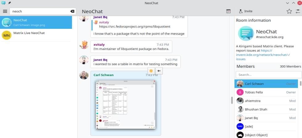 NeoChat Matrix Client App | CONNECTwww.com