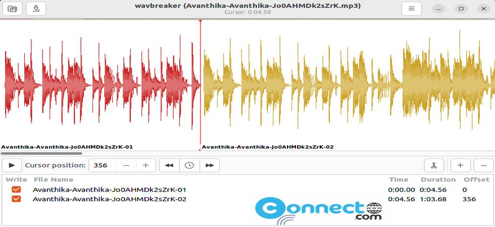 Wavbreaker Split WAV, MP2 and MP3 Files | CONNECTwww.com