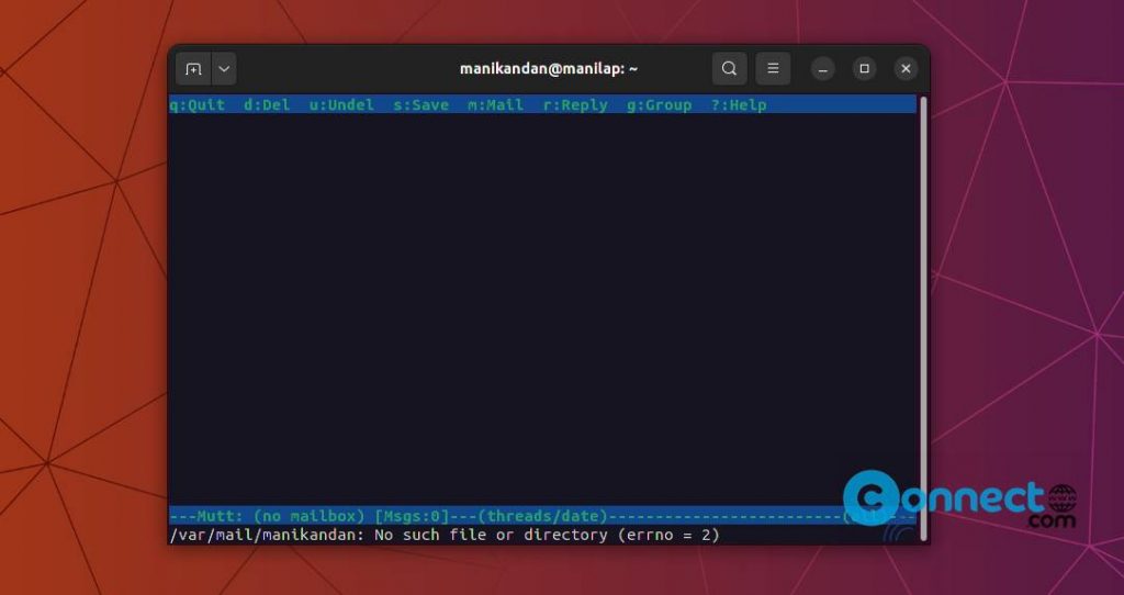 Mutt Command Line E-Mail Client | CONNECTwww.com