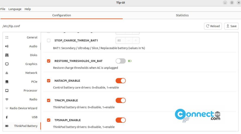 TLP UI Optimize Linux Laptop Battery | CONNECTwww.com TLP UI Optimize Linux Laptop Battery | CONNECTwww.com