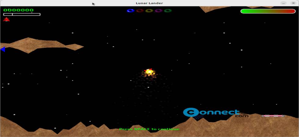 Lander Arcade Space Game | CONNECTwww.com