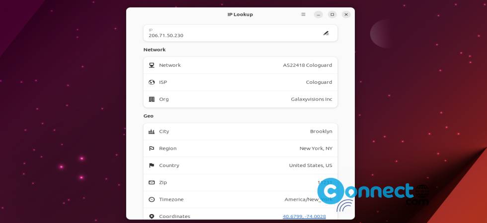 IP Lookup Find IP address Info App | CONNECTwww.com
