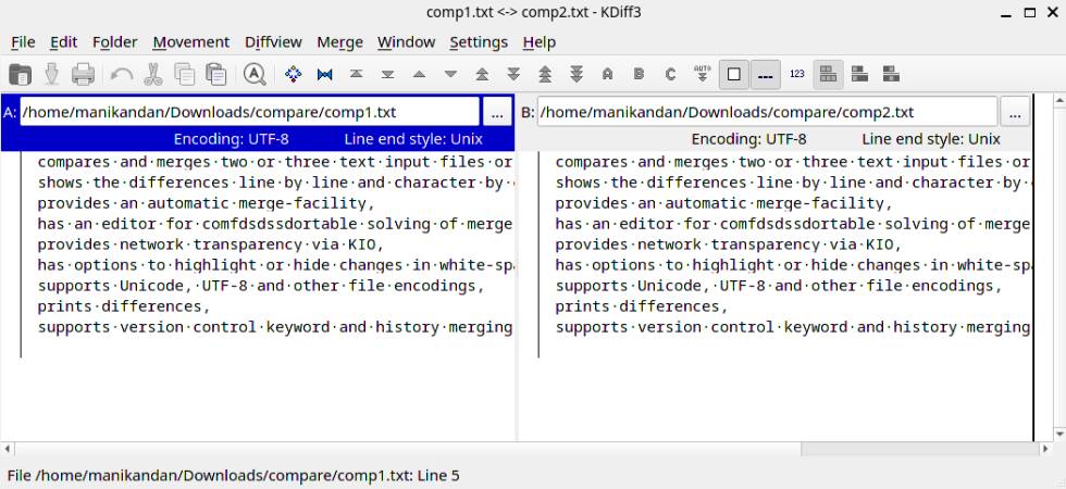KDiff3 Merge file Folder and Find differences | CONNECTwww.com