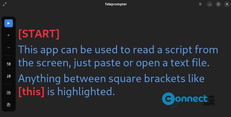 How to Display Scrolling Text on Screen Using Teleprompter | CONNECTwww.com