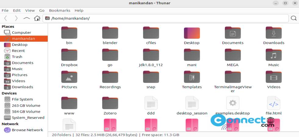 Thunar File Manager | CONNECTwww.com Thunar File Manager | CONNECTwww.com