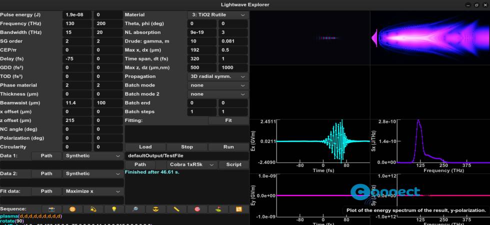 Lightwave Explorer Open Source Nonlinear Optics Simulator | CONNECTwww.com