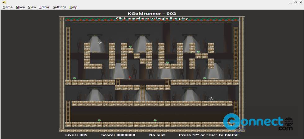 KGoldrunner Action Puzzle Game | CONNECTwww.com