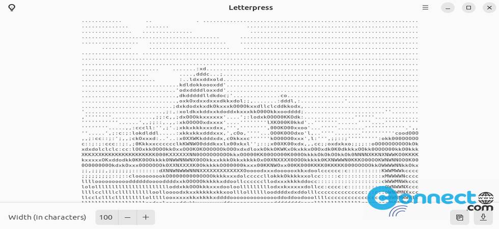 How to Create ASCII Art from Images using Letterpress | CONNECTwww.com