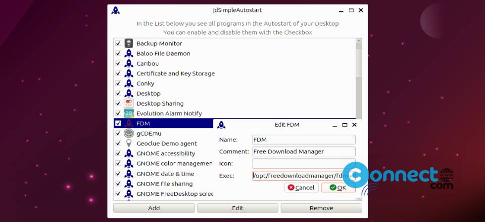 How to Edit App Autostart on Linux jdSimpleAutostart | CONNECTwww.com