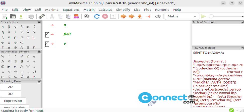 WxMaxima Computer Algebra System | CONNECTwww.com
