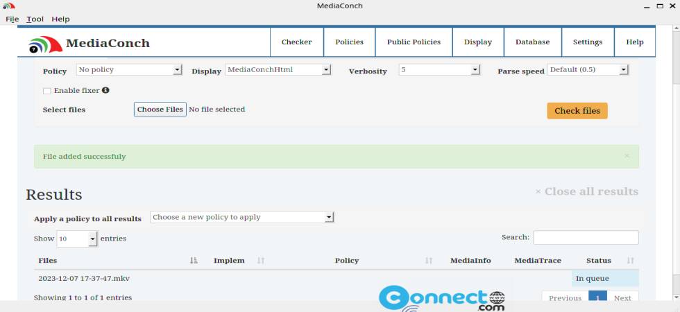 MediaConch Media Checker Policy Checker & Reporter | CONNECTwww.com