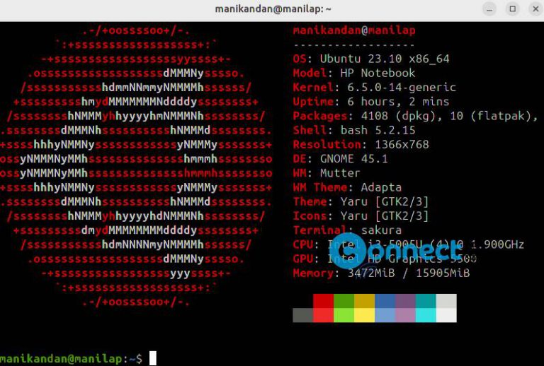 Sakura Terminal Emulator | CONNECTwww.com