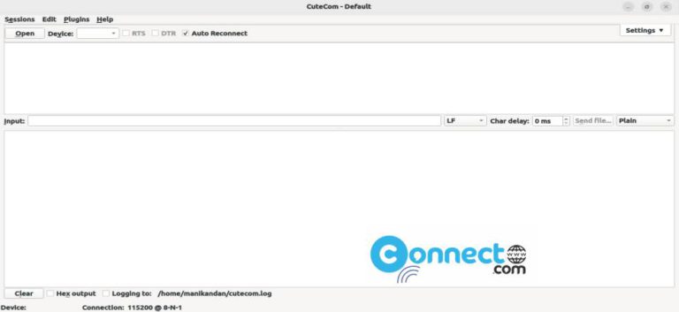 Cutecom Graphical Serial Terminal | CONNECTwww.com