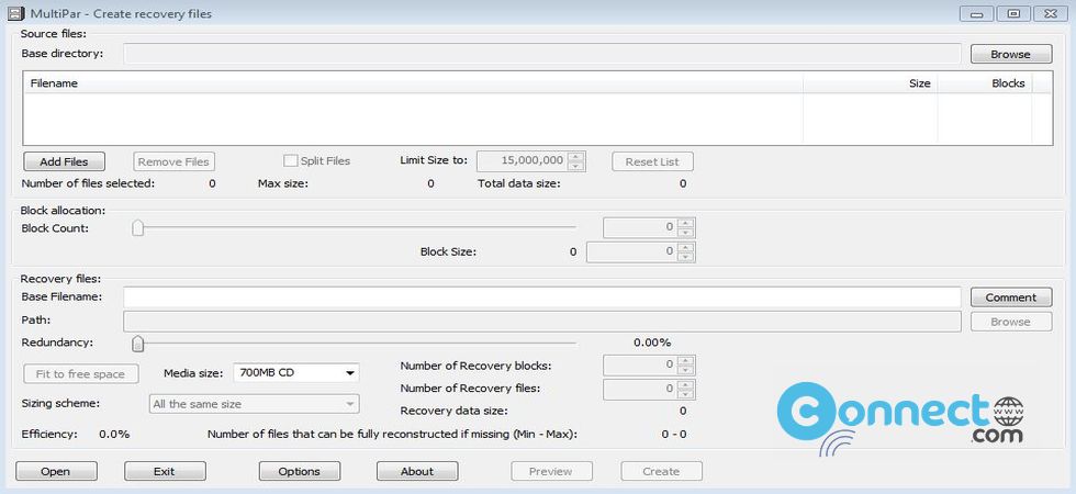 MultiPar Parchive Tool | CONNECTwww.com